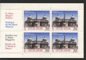 Stamp: Basilica of S. Maria Maggiore (Vatican City(Monuments) Mi:VA HB7 ...