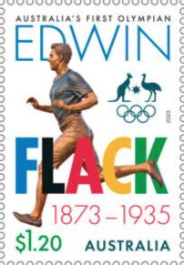 Stamp: Edwin Flack, First Australian Olympian (Australia(Australia's ...