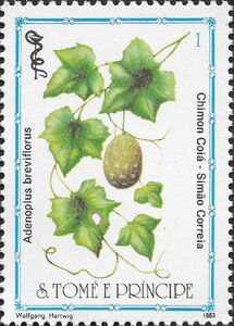 Stamp: Adenoplus breviflorus (São Tomé and Príncipe(Medicinal Plants ...