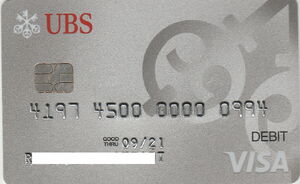 Bank Card: Visa Debit (UBS Bank, United States of AmericaCol:US-VI-1112