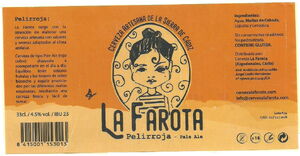 Drink Label: La Farota Pelirroja (Cerveza artesana La Farota, SpainCol ...