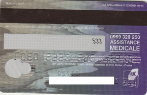 Bank Card: Banque Populare (Banque Populaire, FranceCol:FR-MC-0079.01