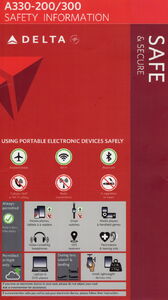 Safety Card: A330-200/300 (Delta Air Lines, United States of AmericaCol ...