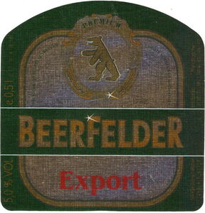 Drink Label: Beerfelder Export (Privatbrauerei Felsenkeller Beerfelden, Germany, Federal ...