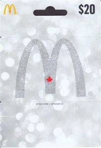 Gift Card: Arch with a silver background (McDonald's, Canada(McDonald's ...