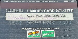 Bank Card: Private Issue (Discover, United States of AmericaCol:US-GM ...