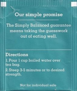 Tea Bag: organic herbal tea fiery chai (Simply balanced, United States ...