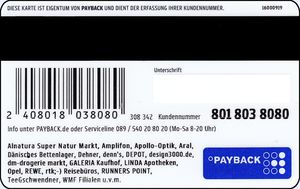 Funktionale Karte: REWE Besser leben. (Payback, Deutschland ...