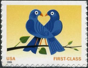 Stamp: True Blue Love (United States of America(Love - 2006 Series) Mi ...