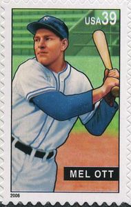 Stamp: Mel Ott (United States of America(Baseball Sluggers) Mi:US 4134 ...
