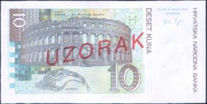 Banknote: 10 Kuna (Croatia(2001-2012 Issue) Wor:P-38bs