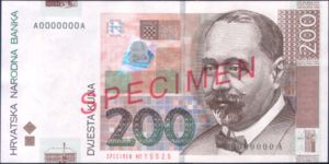 Banknote: 200 Kuna (Croatia(2001-2012 Issue) Wor:P-42bs