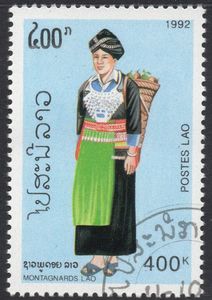 Stamp: Costumes (Laos(Traditional costumes of the Montagnards) Mi:LA ...