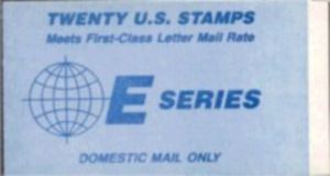 Stamp: "E" Postage (United States of America(Unexploded Booklets) Mi:US ...