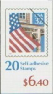 Stamp: Flag over Porch (United States of America) (Unexploded Booklets ...