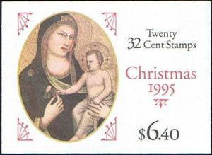 Stamp: Madonna and Child (United States of America(Unexploded Booklets ...