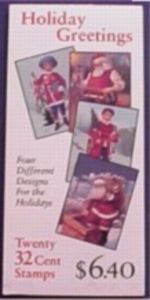 Stamp: Santa and Children (United States of America(Unexploded Booklets ...