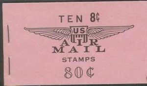 Stamp: Jet Over Capitol (United States of America(Unexploded Booklets ...