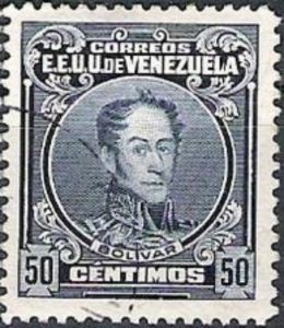 Stamp: Simón Bolívar (Venezuela(Simón Bolívar - Different Frames) Mi:VE 112A,Sn:VE 280,Yt:VE ...