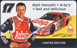 Gift Card: Matt Kenseth (Arby's, United States of America(Arby's) Col ...