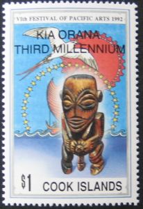 Stamp: Seated Tangaroa carving (Cook Islands(New Millenium) Mi:CK 1497 ...