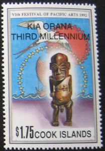 Stamp: Standing Tangaroa carving (Cook Islands(New Millenium) Mi:CK ...