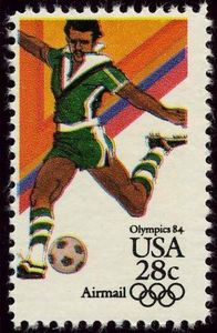 Stamp: Football (United States of America(Summer Olympic Games 1984 ...