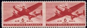 Stamp: Mail Plane (United States of America(Airmail 1941-1944) Sn:US ...
