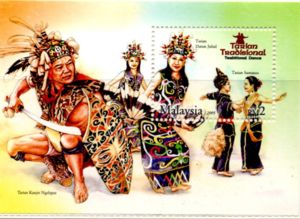Stamp: Datun Julud and Sumazau (Malaysia(Dances) Mi:MY BL95,Sn:MY 1019 ...