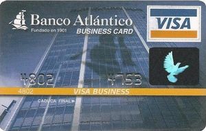 Bank Card: Banco Atlántico (BANCO Atlántico, SpainCol:ES-VI-0350