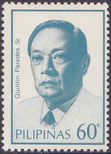 Stamp: Quintin Paredes (1884-1973) (Philippines(Personalities ...