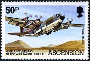 Stamp: Lockheed Hercules (Ascension Island(Wideawake Airfield - 40th ...