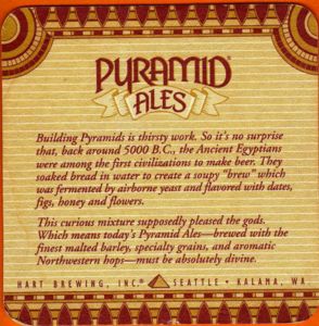 Beer Coaster: Pyramid Ales (Pyramid Breweries, United States of ...
