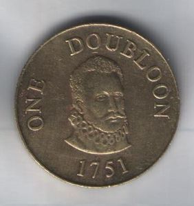 Token: One Doubloon 1751 (United Kingdom of Great Britain & Northern ...