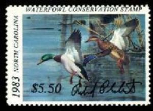 Stamp: Mallard (Anas platyrhynchos) (North Carolina (NC): Revenue ...