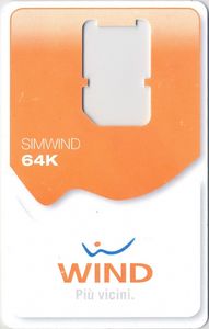 Phonecard: SIMWIND 64K - WIND Piu Vicini (Mobile Italy, Italy) (Wind ...