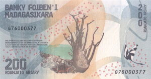 Banknote: 200 Ariary (Madagascar(2017 ND "Madagascar and its Riches ...