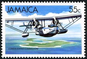 Stamp: Consolidated Commodore (Jamaica) (Seaplanes and Flying Boats) Mi ...