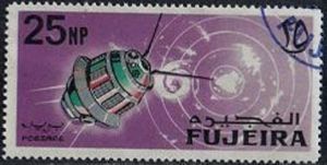 Stamp: Lunar Probe 'Luna 3' (USSR) (Fujairah (Fujeira)(Exploration and ...