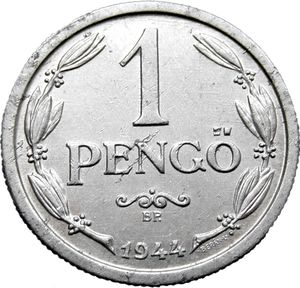 Coin: 1 Pengő (Hungary(1920~1944 - Monarchy (Pengo)) WCC:km521