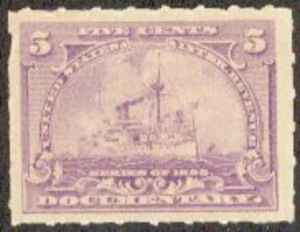 Stamp: Documentary - Battleship (United States of America: Revenue ...