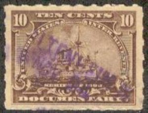 Stamp: Documentary - Battleship (United States of America: Revenue ...