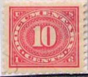 Stamp: Documentary - Numeral (United States of America: Revenue Stamps ...