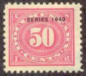 Stamp: Documentary - Numeral (Series 1940) (United States of America ...
