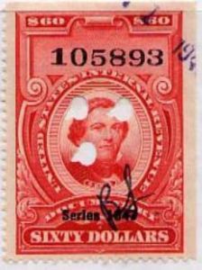 Stamp: Series 1947/Howell Cobb (United States of America: Revenue ...