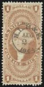 Stamp: Passage Ticket (United States of America: Revenue Stamps ...