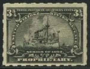 Stamp: Proprietary - Battleship (United States of America: Revenue ...