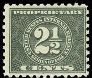 Stamp: Proprietary (United States of America: Revenue Stamps ...