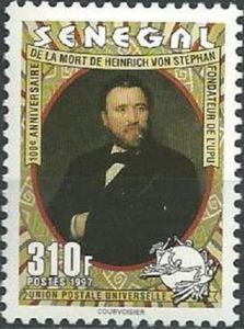 Stamp: Heinrich von Stephan (SenegalMi:SN 1494,Sn:SN 1280,Yt:SN 1248,Sg ...