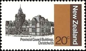 Stamp: Provincial Council Buildings, Christchurch (New Zealand ...